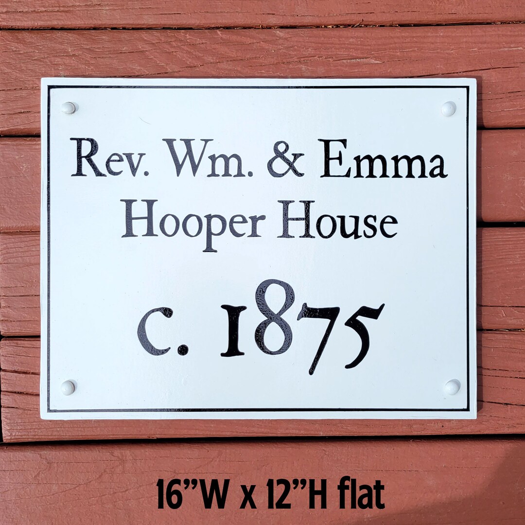 Custom Historic House Marker | Hand-painted Signs & Plaques - Etsy