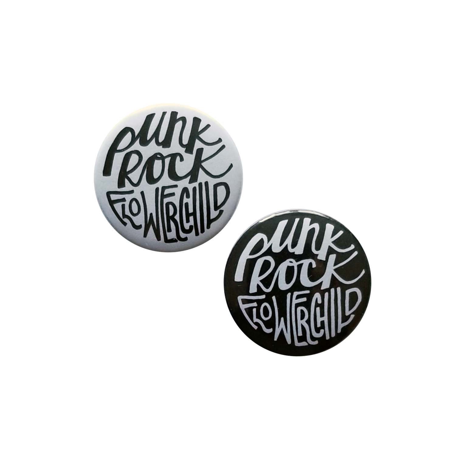 Punk Rock Flowerchild Pins Pinback Button Inspiring - Etsy
