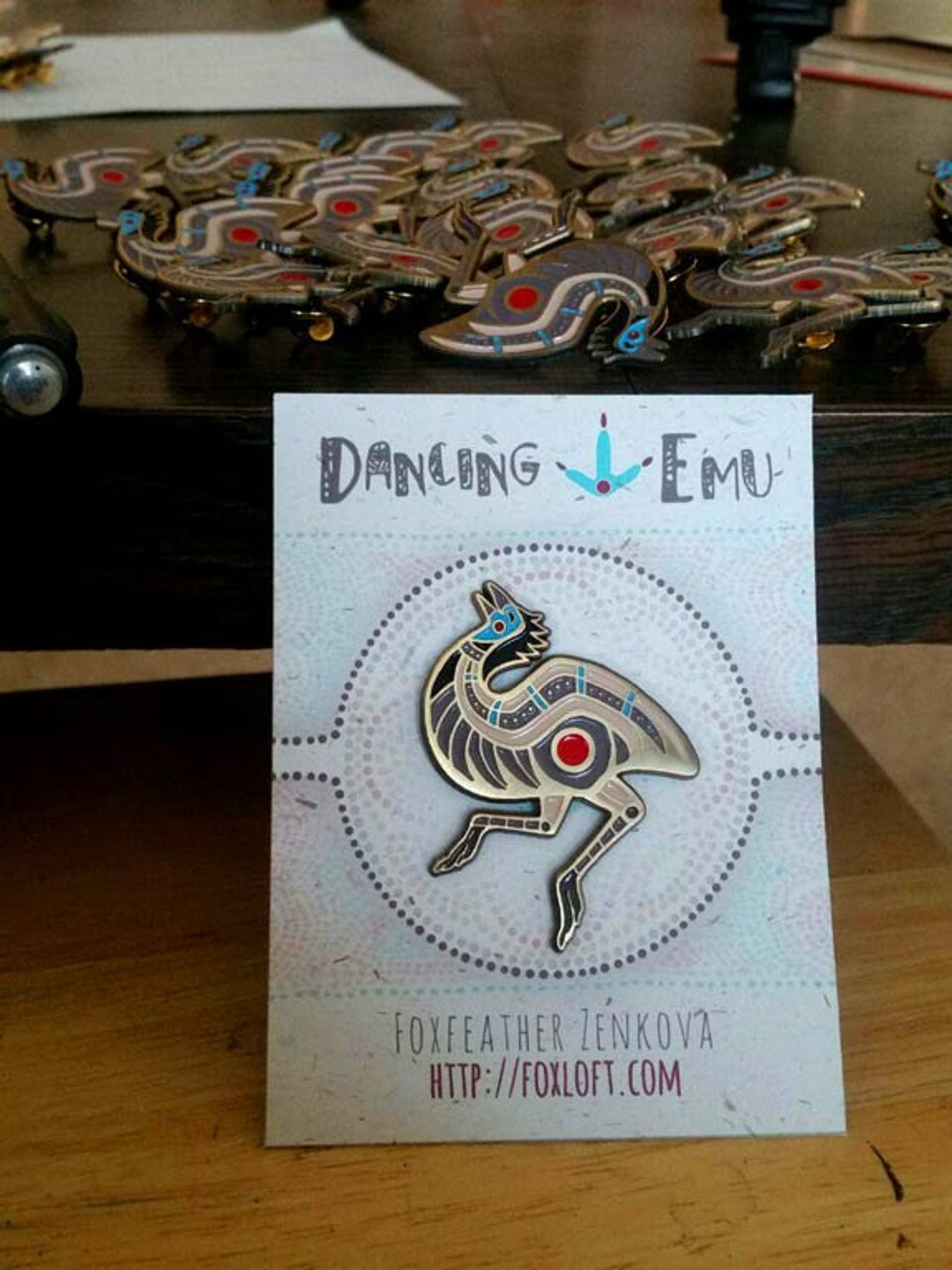 Dancing Emu Enamel Art Pin - Collectible Limited Edition Bird Ratite ...