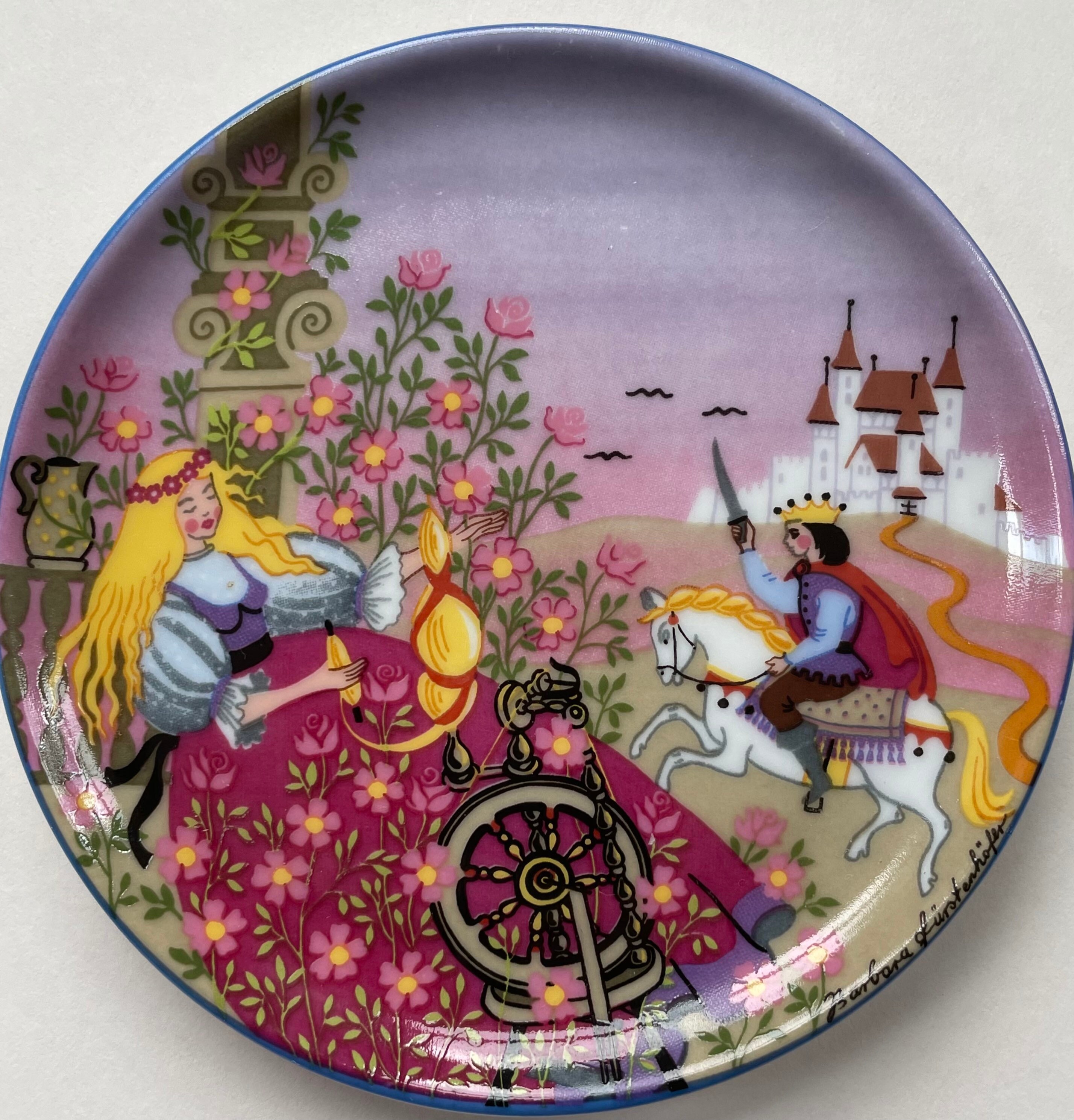 Set 3 fairy tale miniature plates designed by Barbara | Etsy