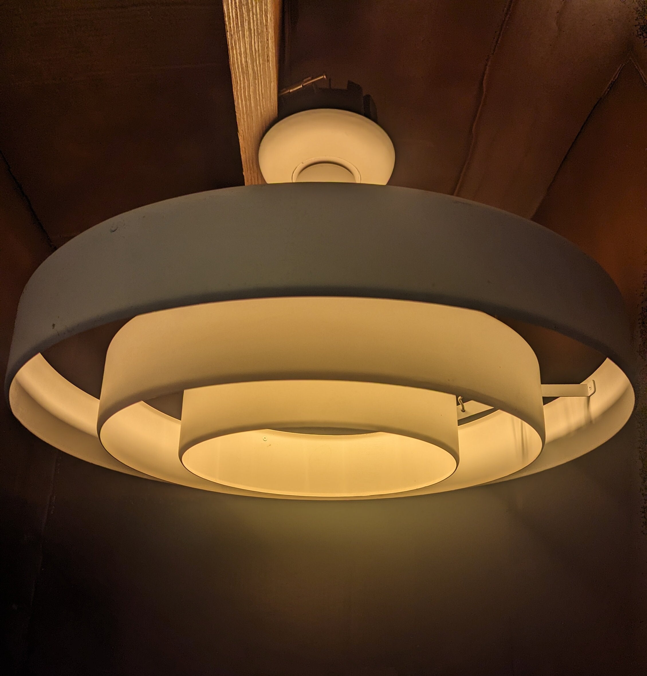 Kurt Versen MCM Saturn Ring Light Fixture 1960's Prescolite All ...