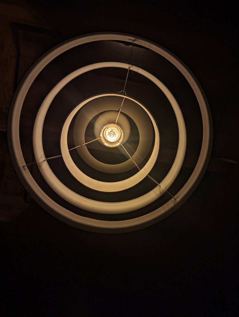 Kurt Versen MCM Saturn Ring Light Fixture 1960's Prescolite All ...