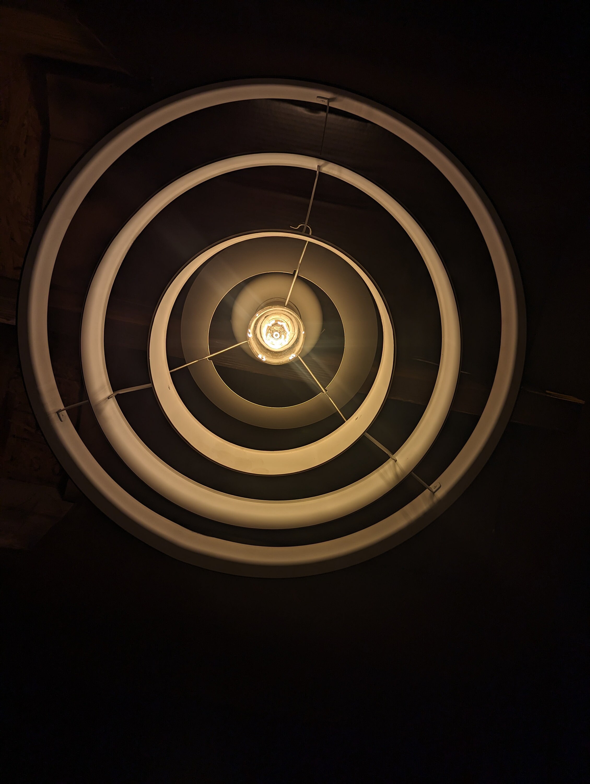 Kurt Versen MCM Saturn Ring Light Fixture 1960's Prescolite All ...