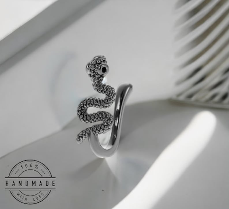 Snake Nose Ring Handcrafted Unique & Edgy Jewelry, Non Piercing: Cute Nose Ring, Unique Nose ...