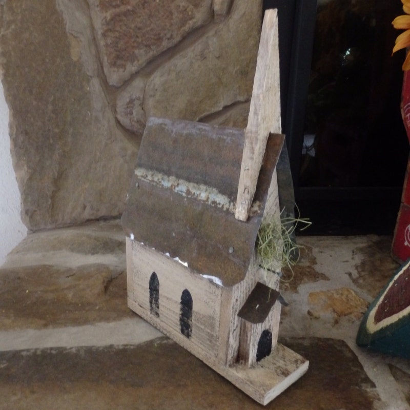 Church Bird House - Etsy