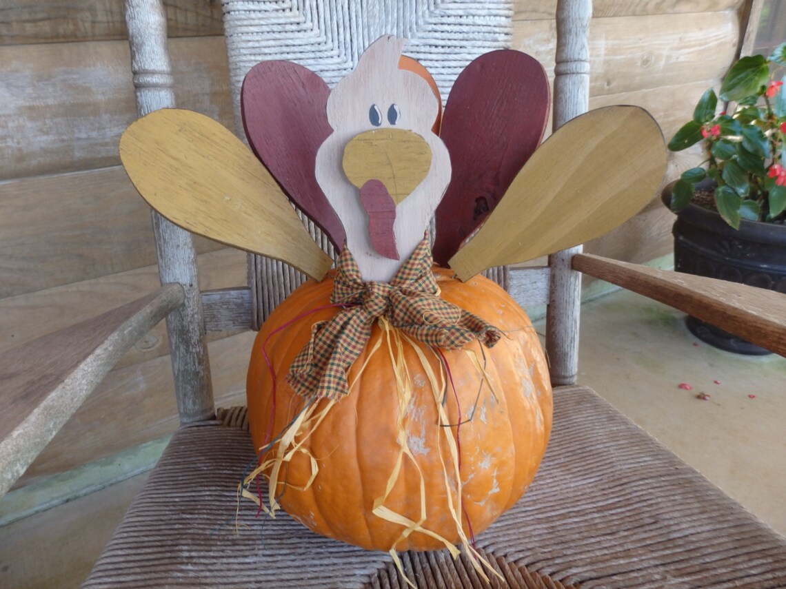 Fall Wood Turkey Kit for Pumpkin~seasonal~thanksgiving Home Decor~price ...
