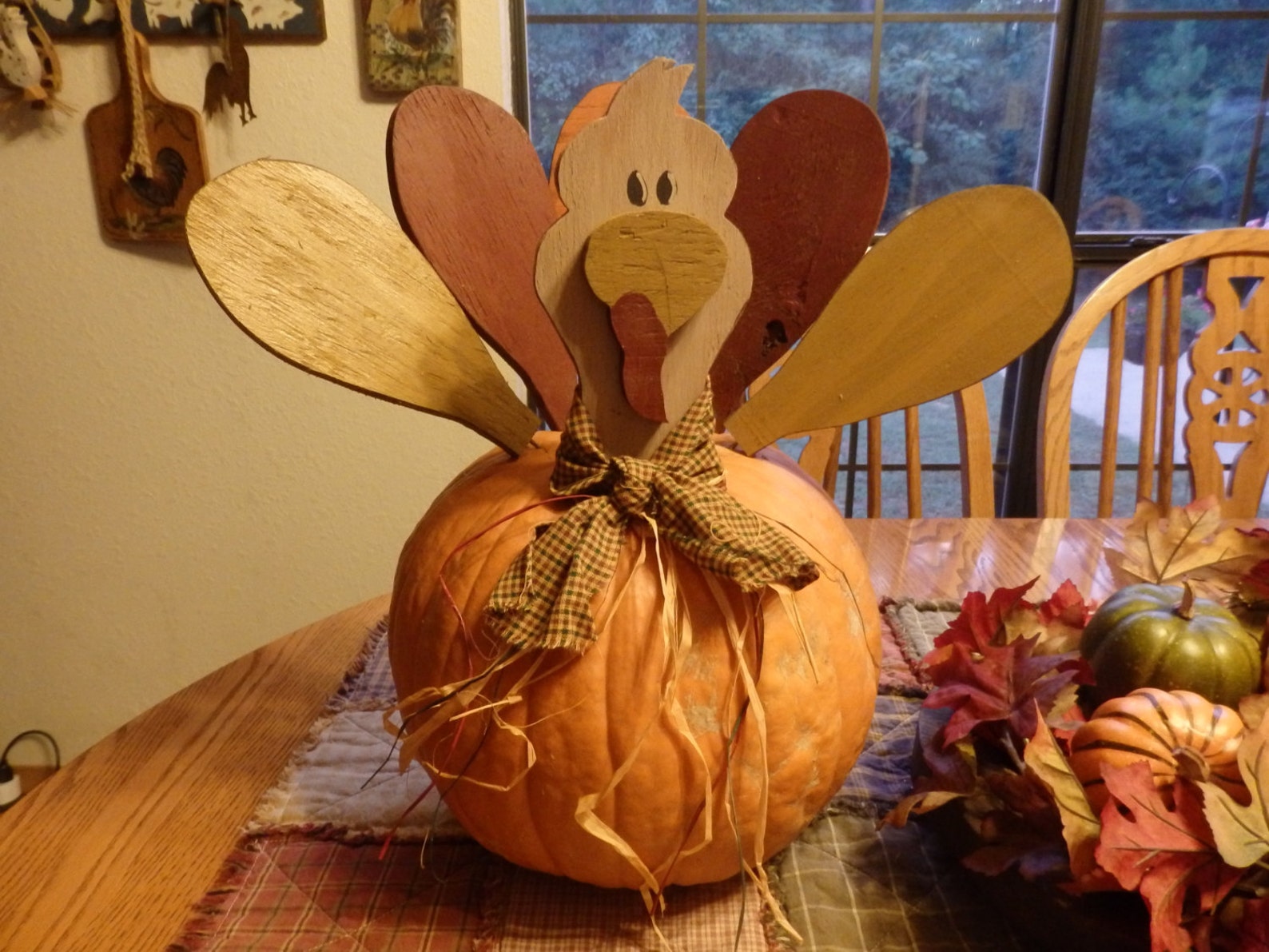 Fall Wood Turkey Kit for Pumpkin~seasonal~thanksgiving Home Decor~price ...