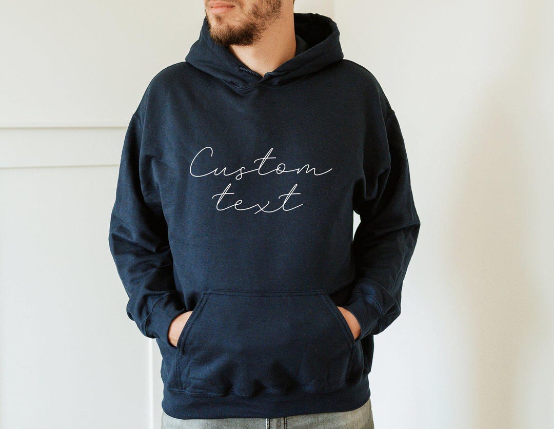 Custom Cursive Hoodie, Custom Logo Hoodie, Custom Hoodie, Personalized ...