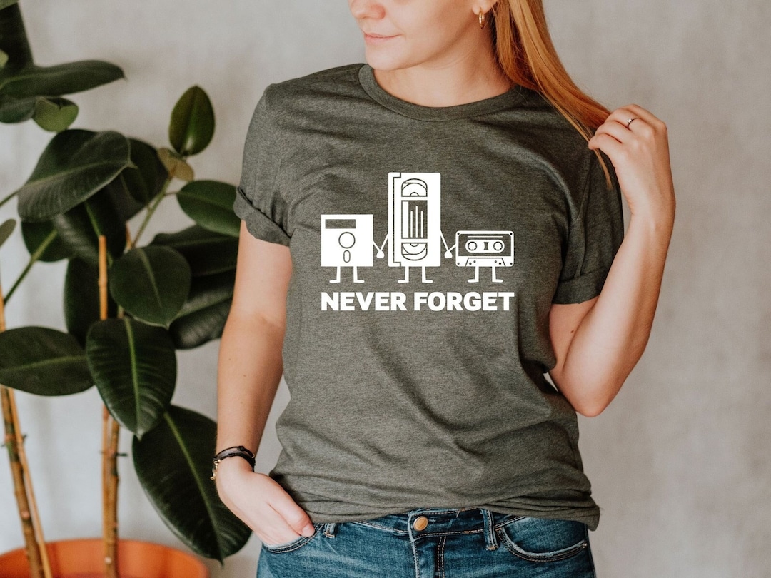Never Forget Shirt, Vintage Cassette Tape Tee, Tech Gifts for Men ...