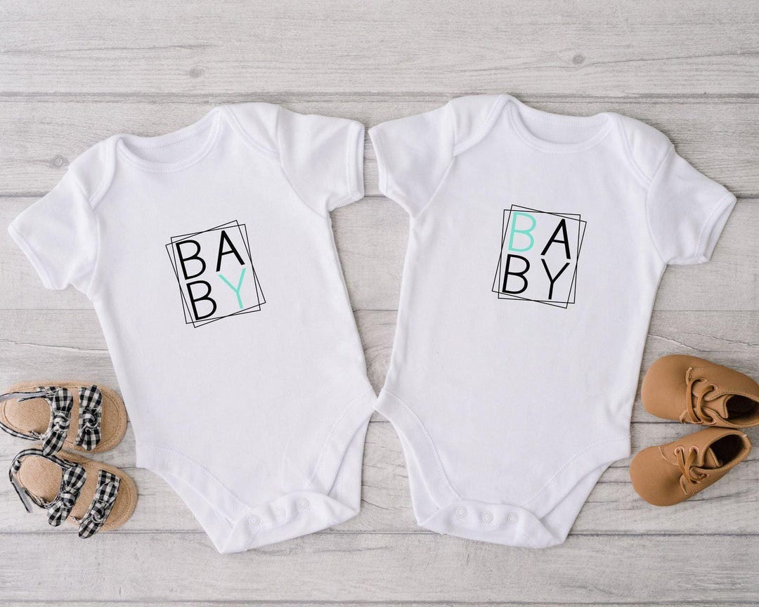 Twin Baby Onesie®, Womb Mates Twin Bodysuit, Funny Best Friends Twin ...