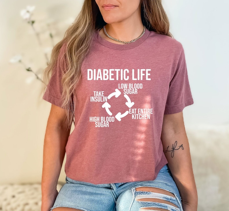 Diabetic Life Cycle Shirt, Diabetes Support Awareness Shirt, Type One ...