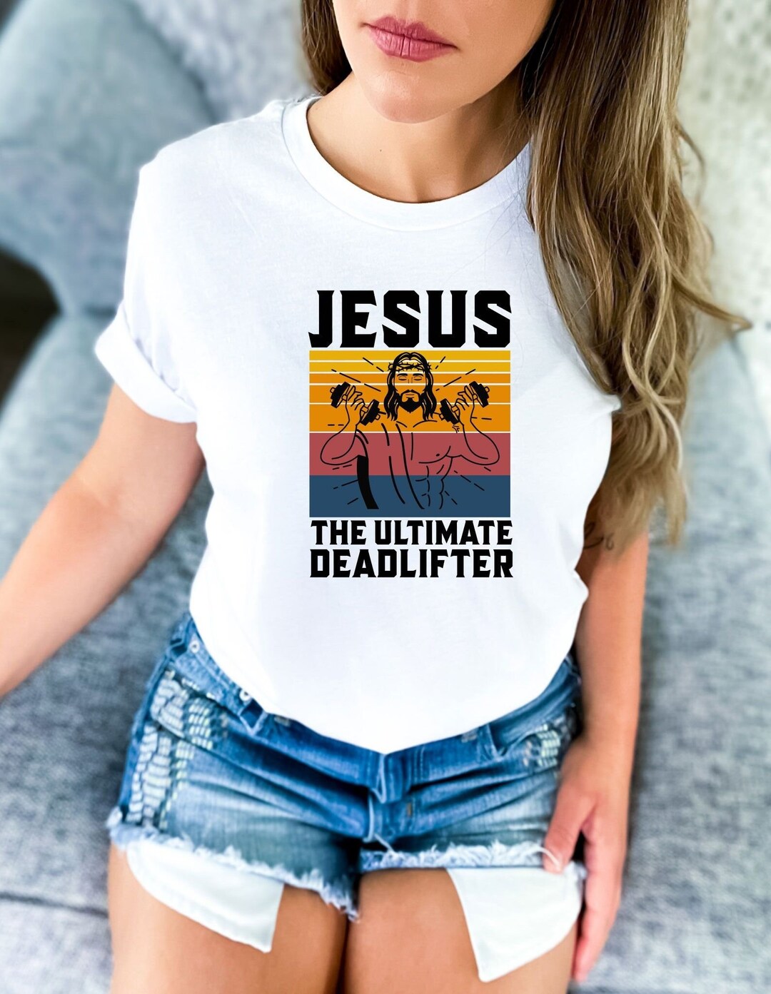 Jesus the Ultimate Deadlifter Shirt, Deadlifter Shirt, Religious T ...