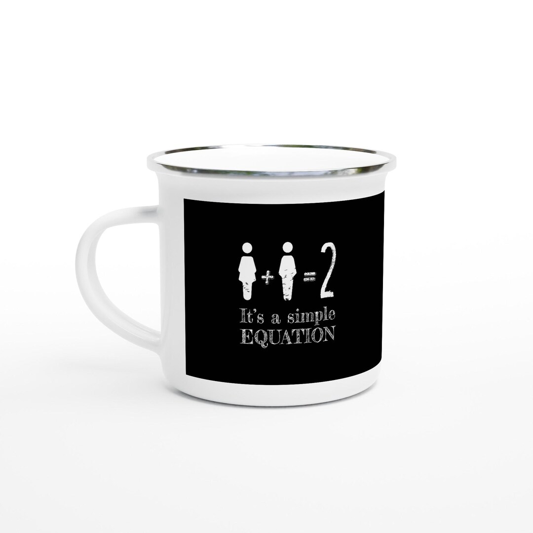 Gender Equality Enamel Mug - 12oz Camp Mug - Perfect for Coffee Lovers ...