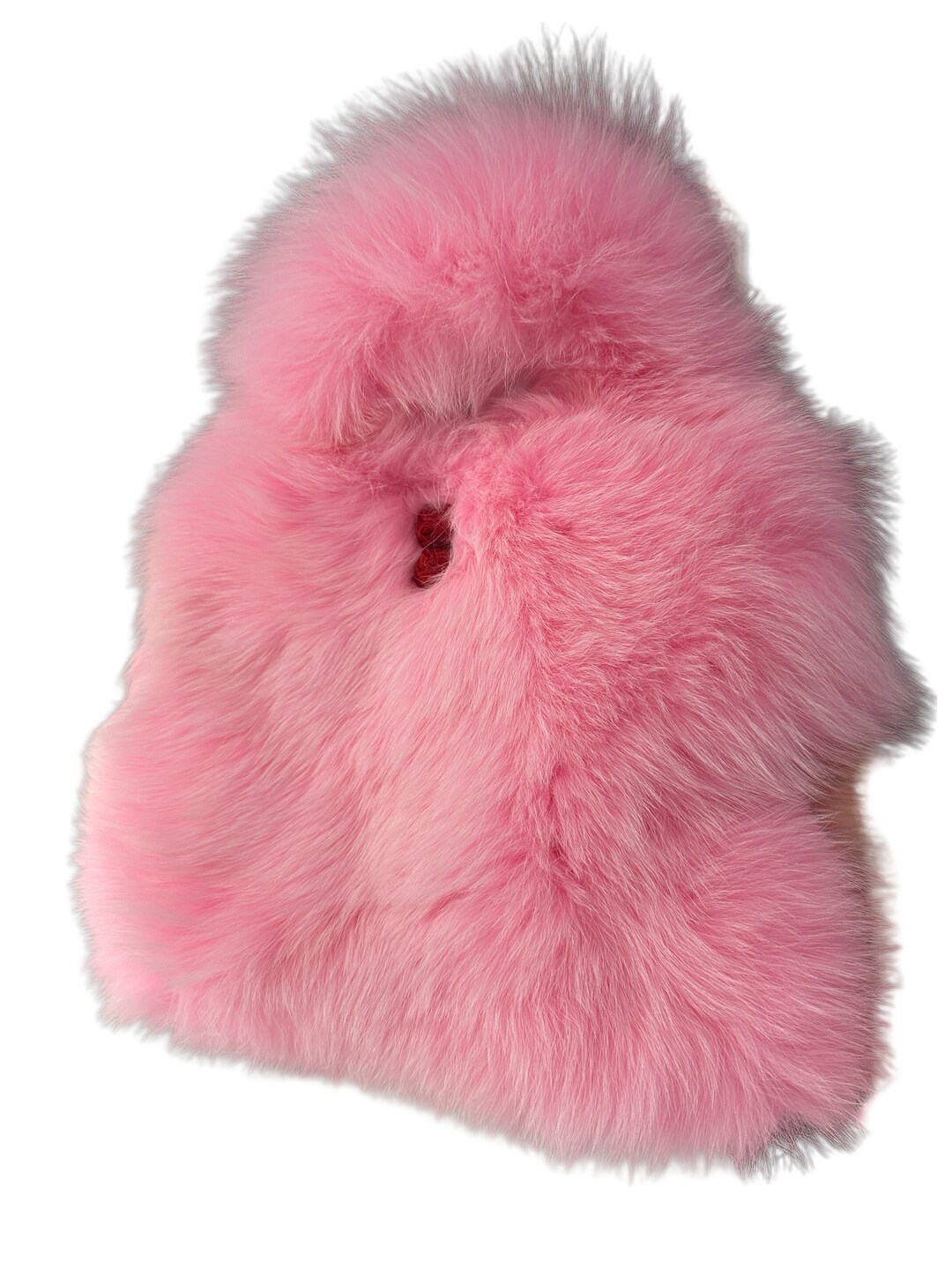 Pink Fox Fur Hand Bag Tote - Etsy