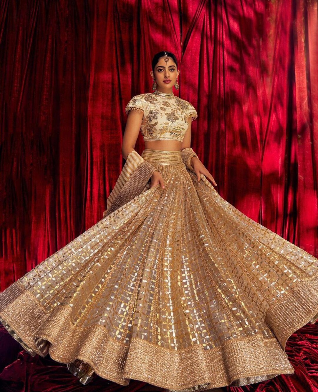 Sabyasachi Golden Full Heavy Work Lehenga Choli for Women Indian ...