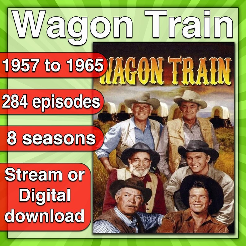 Wagon Train Complete Series Collection Seasons 1-8 1957-1965 All 284 ...