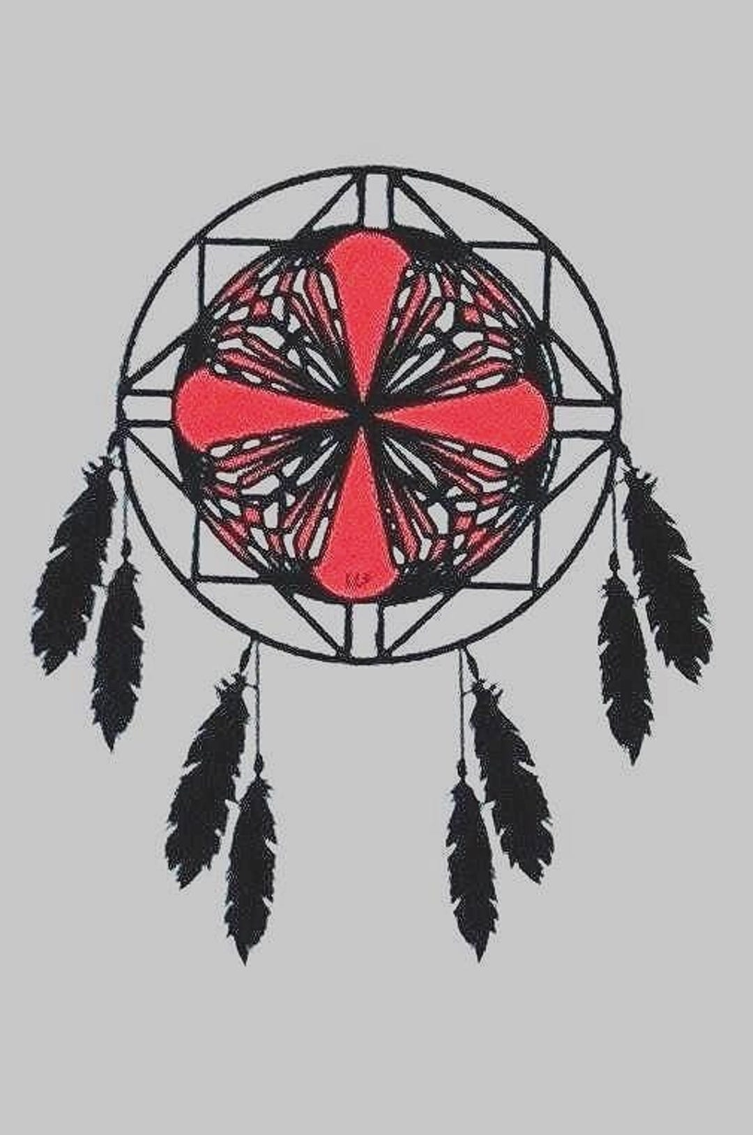 Native American Sacred Hoop Art Print, Matted - Etsy