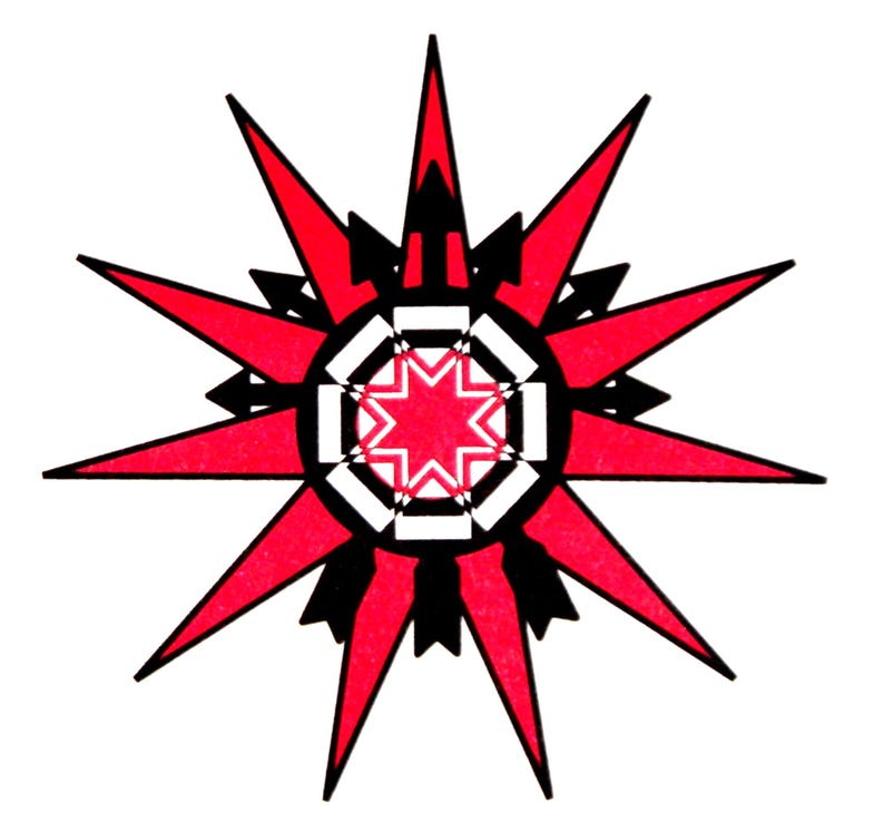 Sioux Star Art Print, Native American Teachings, 8x10 Matted - Etsy