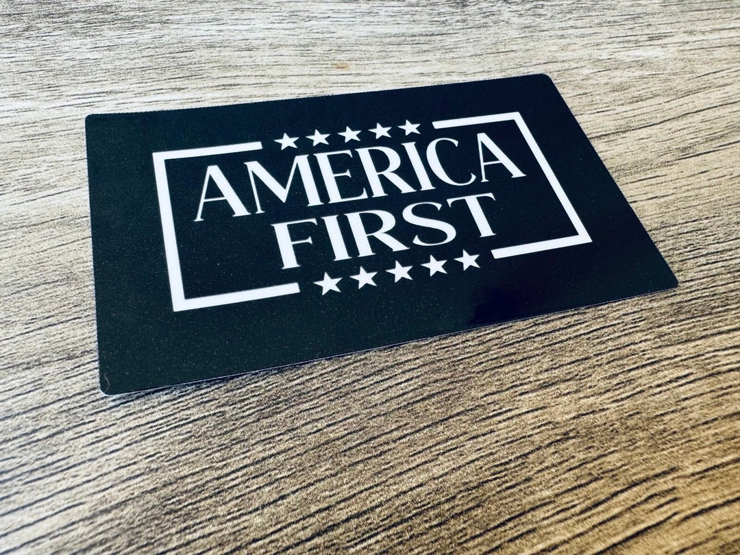 America First Black Background Stickers Waterproof 3 Inches - Etsy