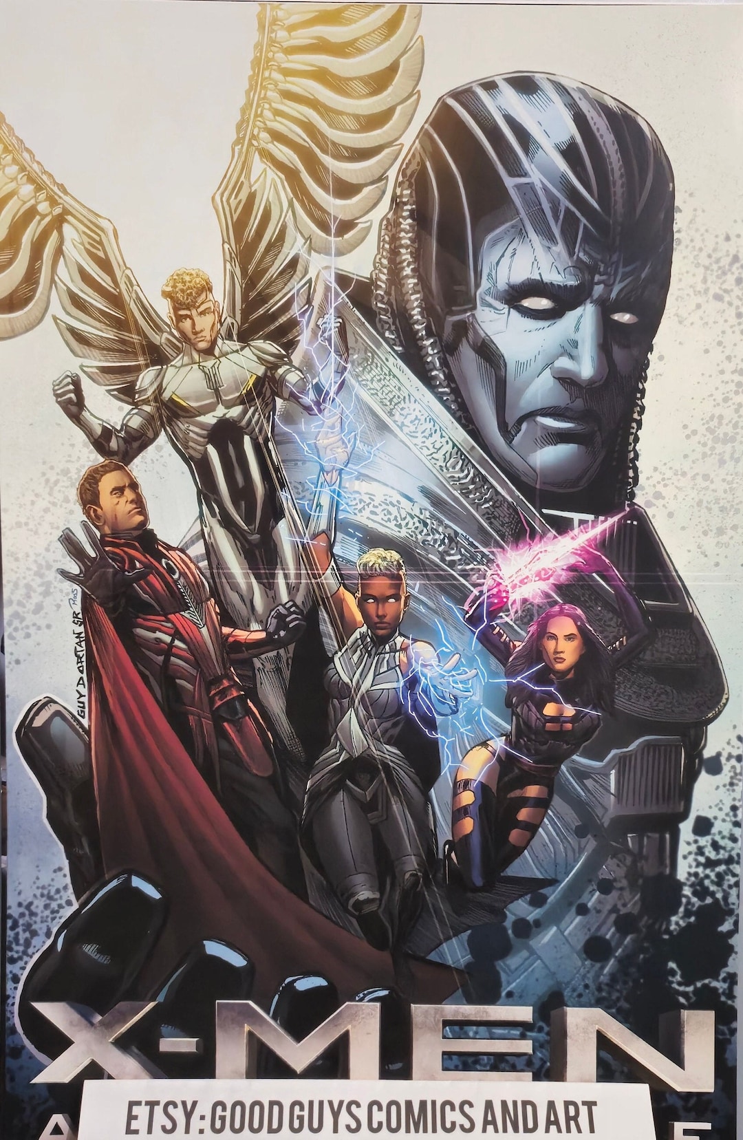 XMEN Apocalypse Villains Movie Poster Comic Art Print Signed Guy Dorian ...