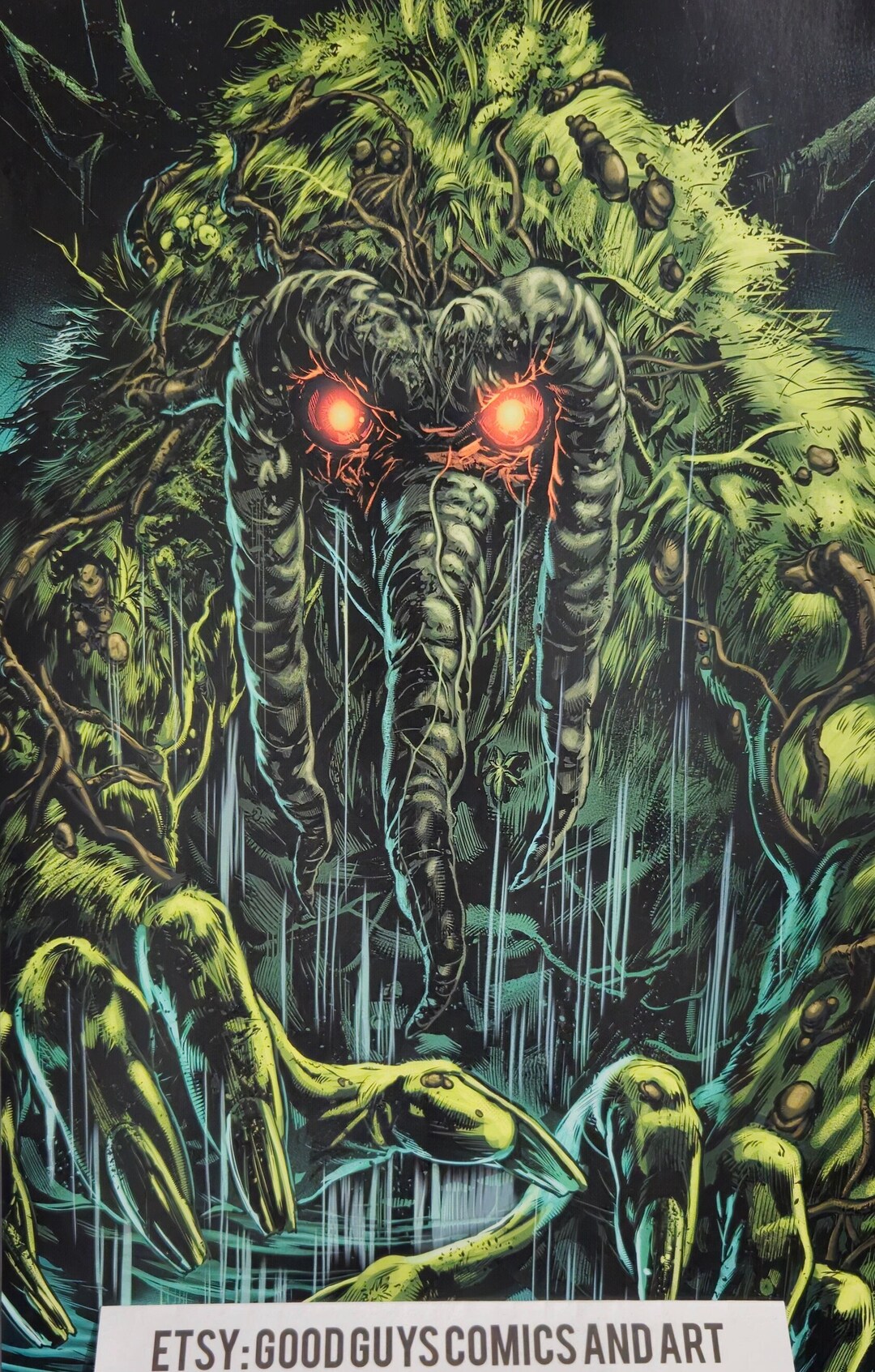 Man Thing Comic Art Print Signed Guy Dorian Sr. - Etsy