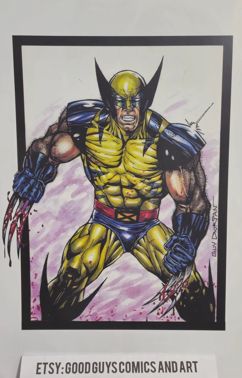 Wolverine Comic Art Print Signed Guy Dorian Sr. - Etsy