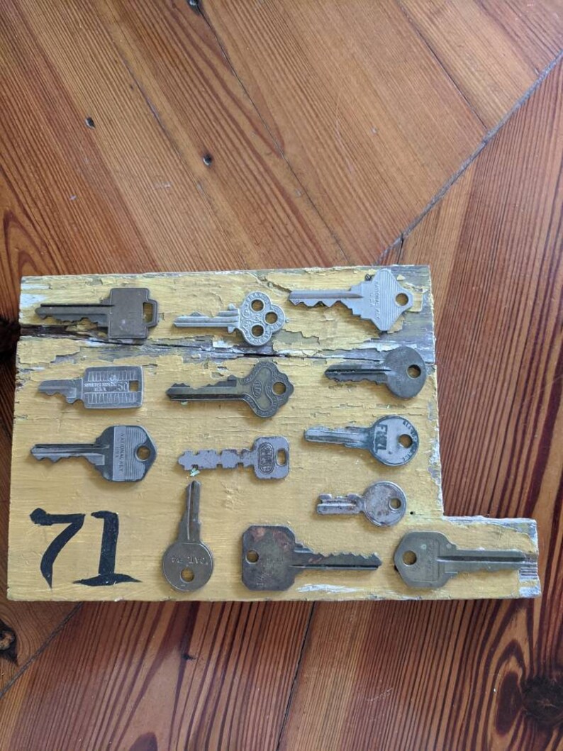 Keys Vintage Keys Collage Wall Art Signs FREE SHIPPING - Etsy