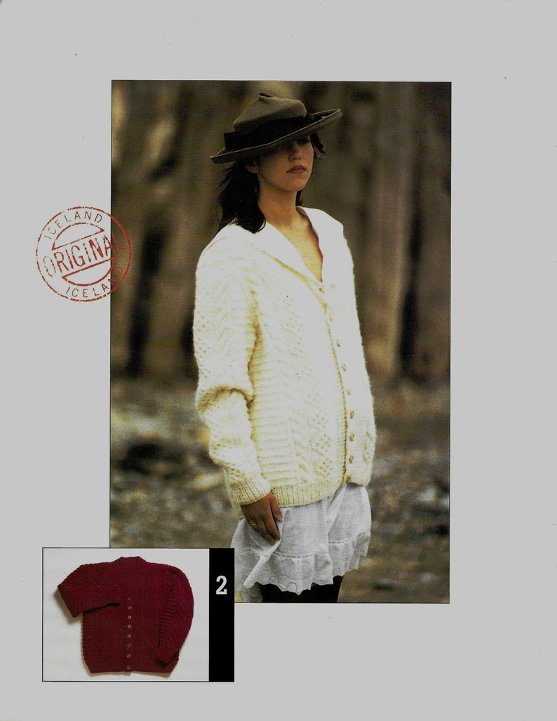 LOPI Knitting Pattern PDF Pattern Download for Cable Cardigan in Lopi ...