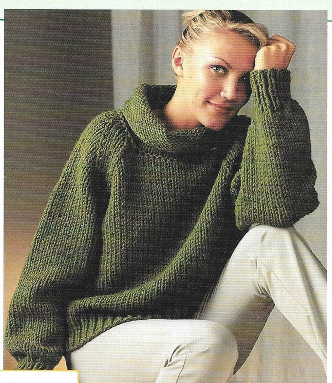 Knitting Pattern - PDF Pattern Download for - Easy Knit Raglan Pullover ...