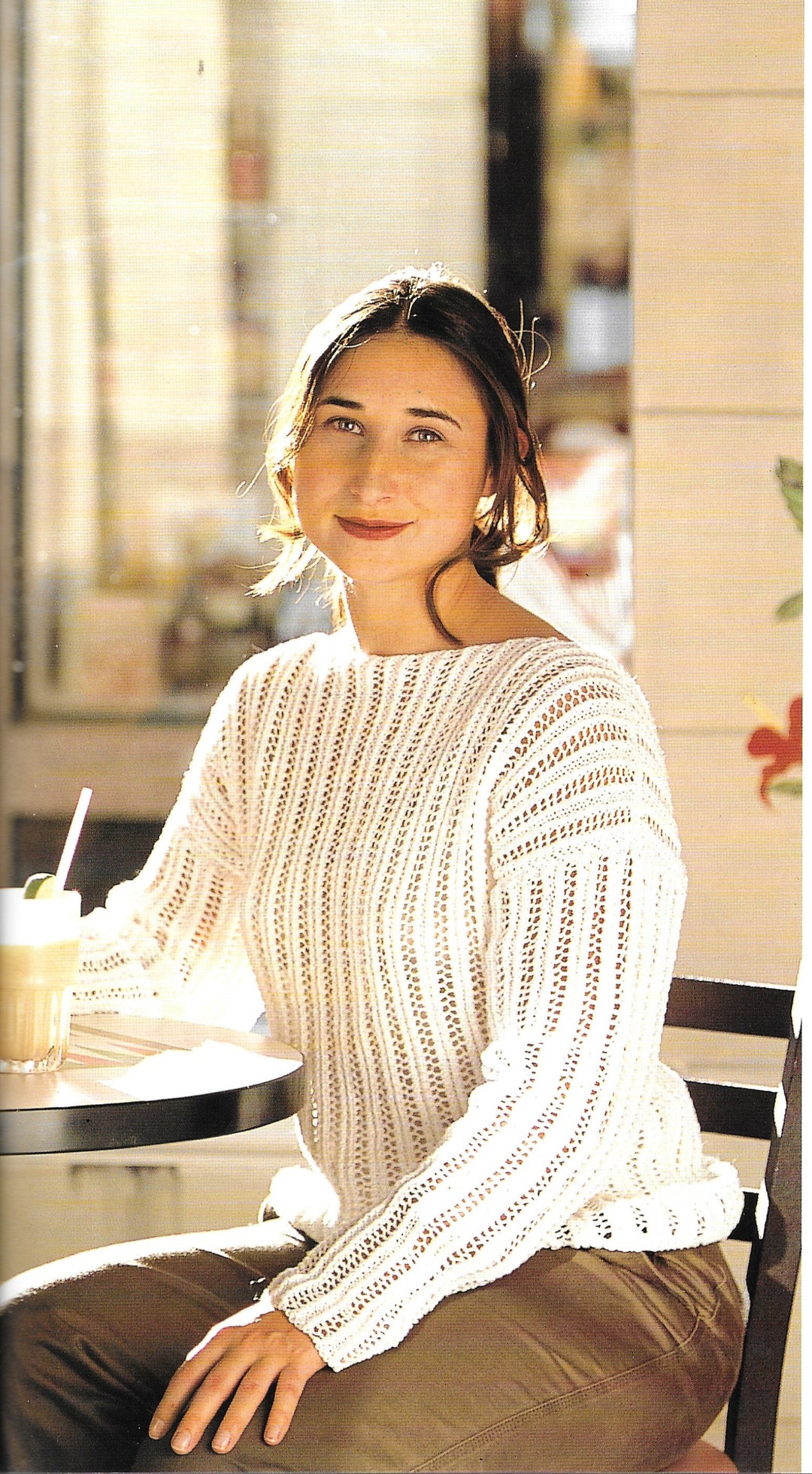 SIMPLE DESIGN- PDF Pattern Download for - Easy Cotton Eyelet Rib ...