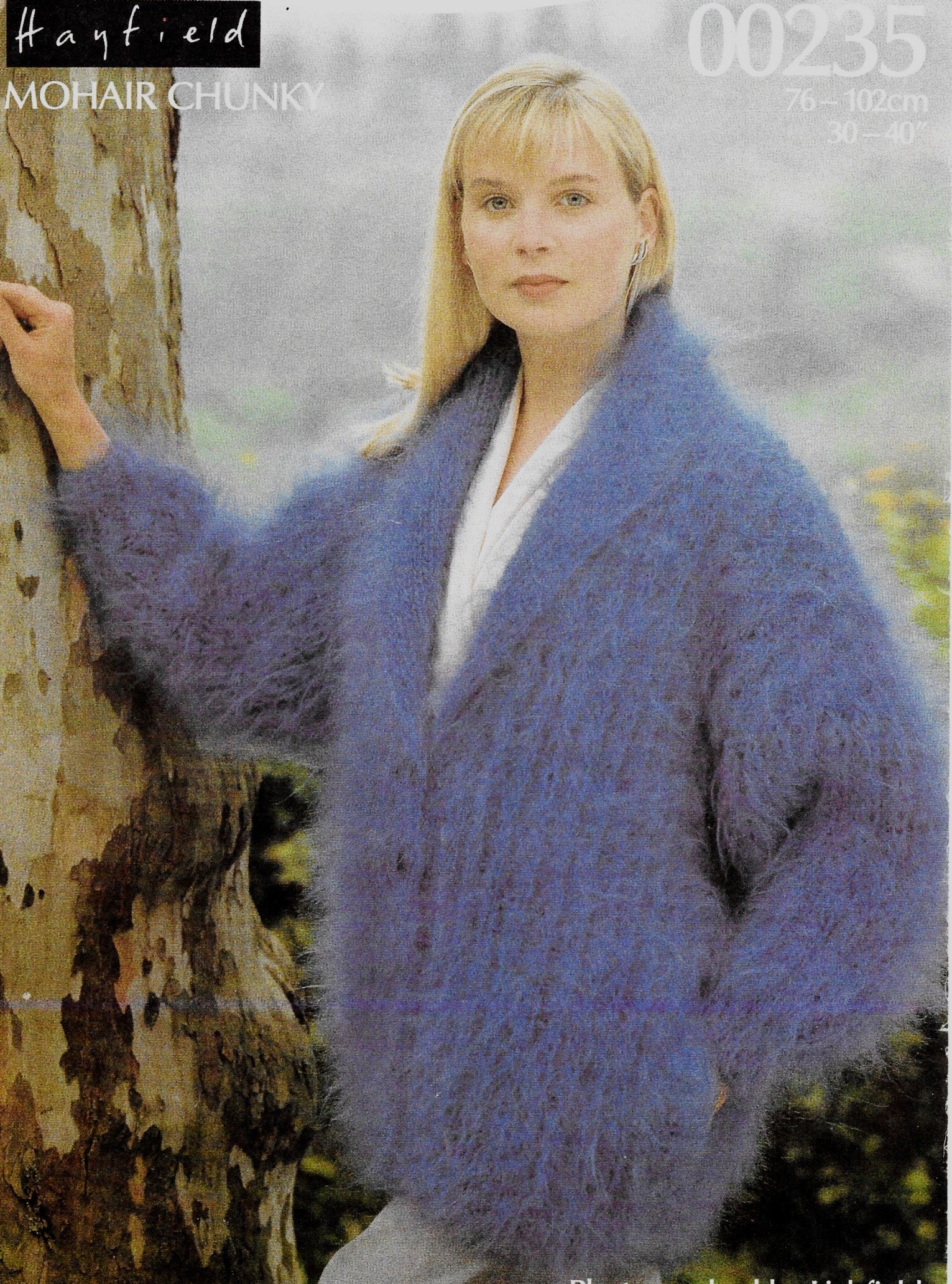 Mohair Knitting Pattern - PDF Pattern Download for Mohair Shawl Collar ...