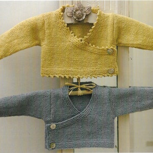 Knitting Pattern PDF Instant Download Baby KIMONO Style Cardigan ...