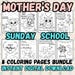 Mother's Day Gift SUNDAY SCHOOL Coloring Sheets Bundle Instant ...