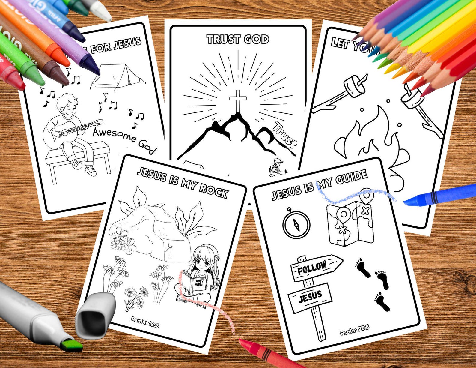 VBS Camp Coloring Pages and Activity Worksheets – Christian Summer ...