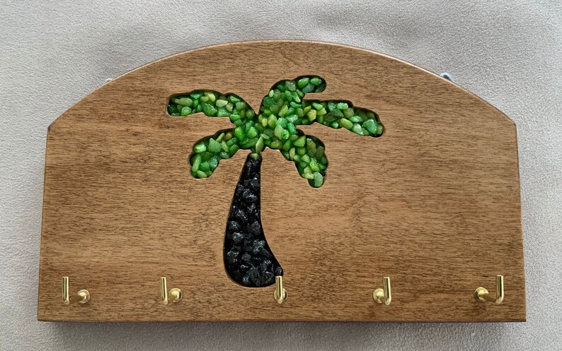 Palm Tree Key Holder- Great as a Necklace Holder - Etsy