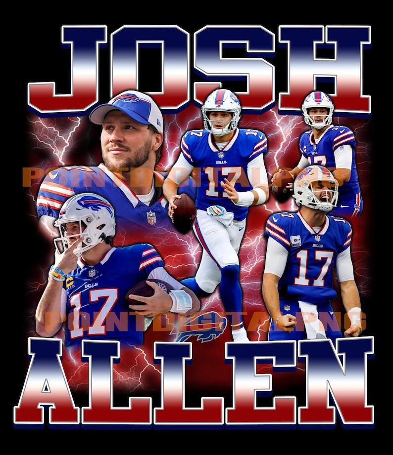 Josh Allen , PNG Digital File, Printable T-shirt Design, 300DPI ...