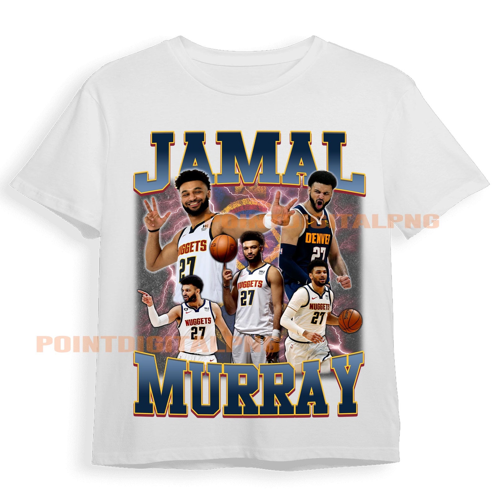 Jamal Murray Design , PNG Digital File, Printable T-shirt Design ...