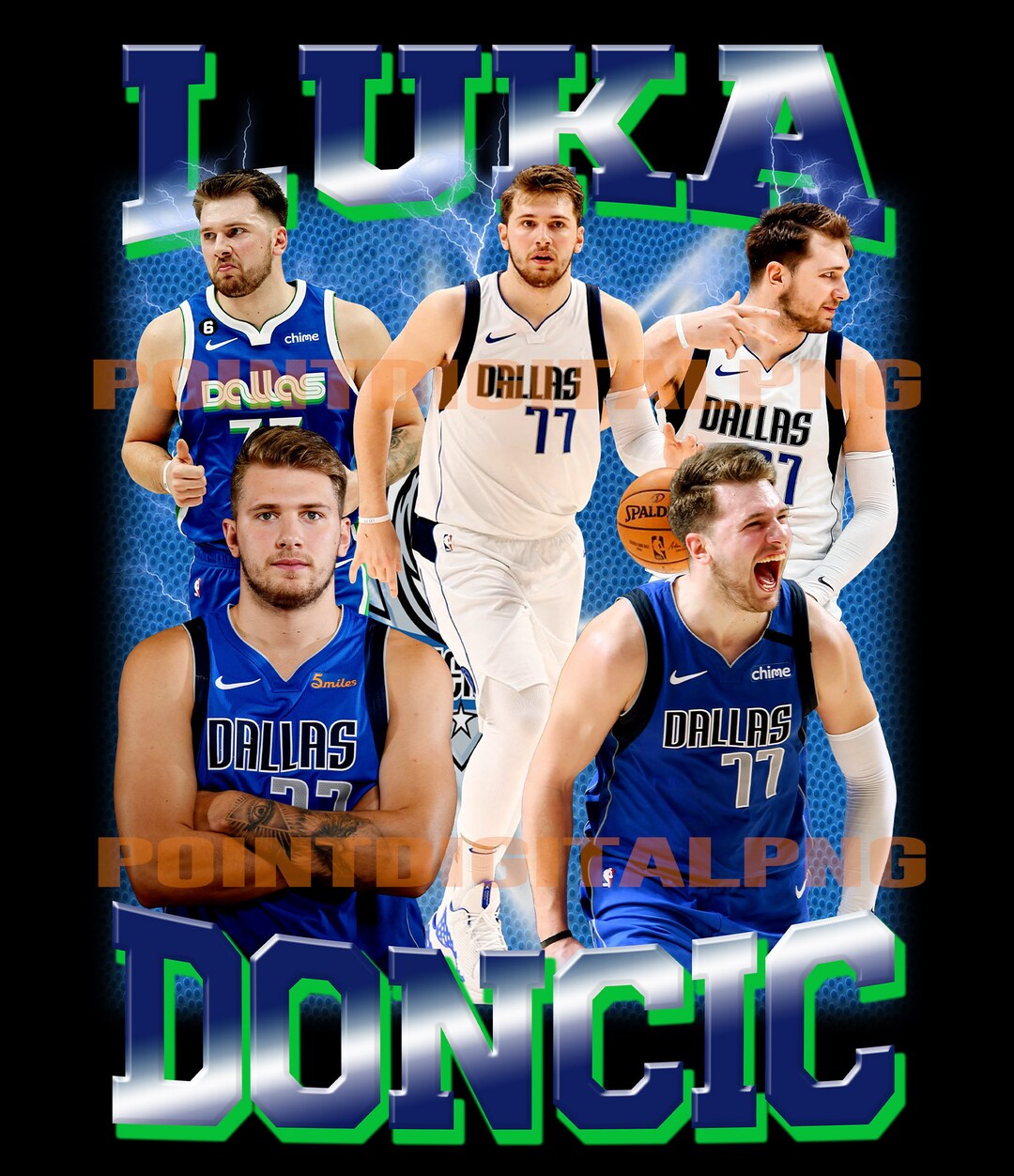 Luka Doncic Design , PNG Digital File, Printable T-shirt Design, 300DPI ...