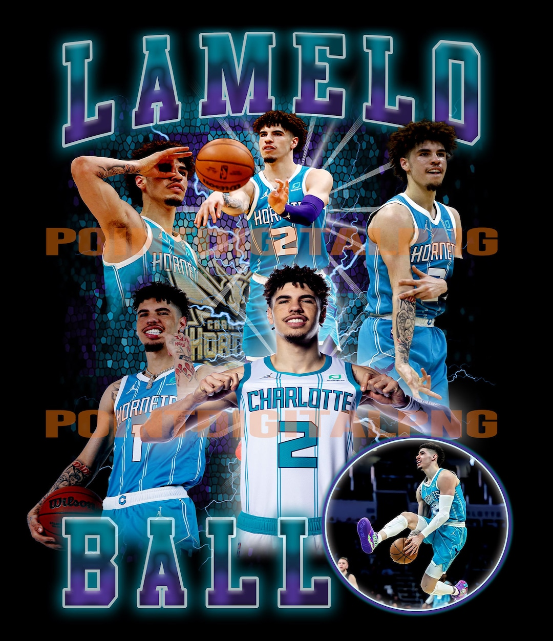 Lamelo Ball Design , PNG Digital File, Printable T-shirt Design, 300DPI ...