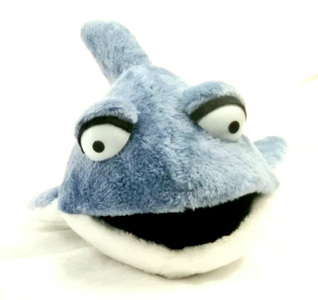 Professional Ventriloquist's Shark-shaped Puppet in Nylon Fleece and ...