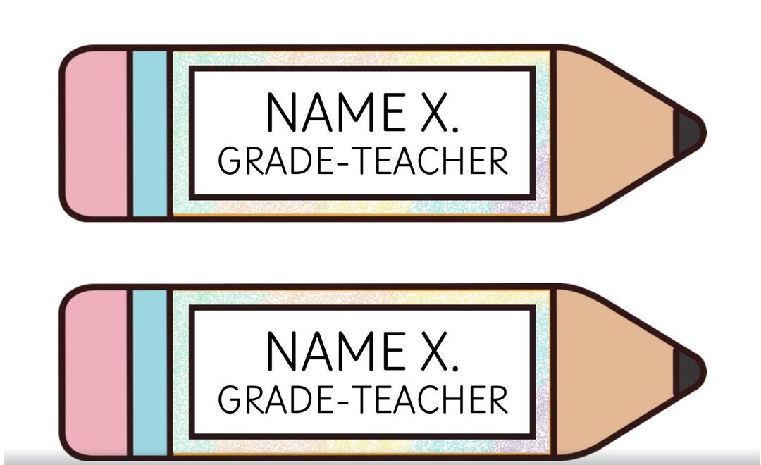 Editable Pencil-shaped Name Labels | Classroom Decor | Bulletin Board ...