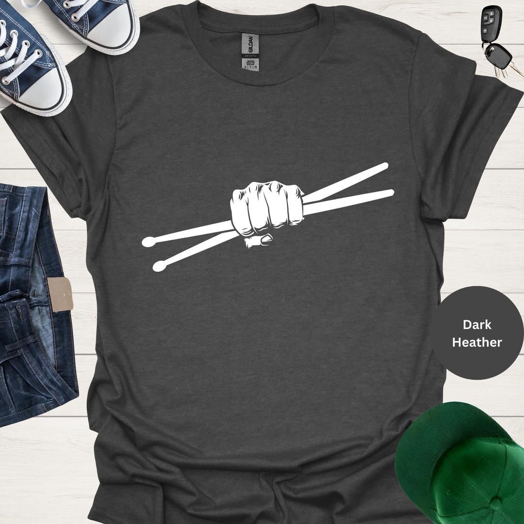 Drummer Sticks Shirt Drummer Shirt Rock and Roll Shirt Musician Shirts ...