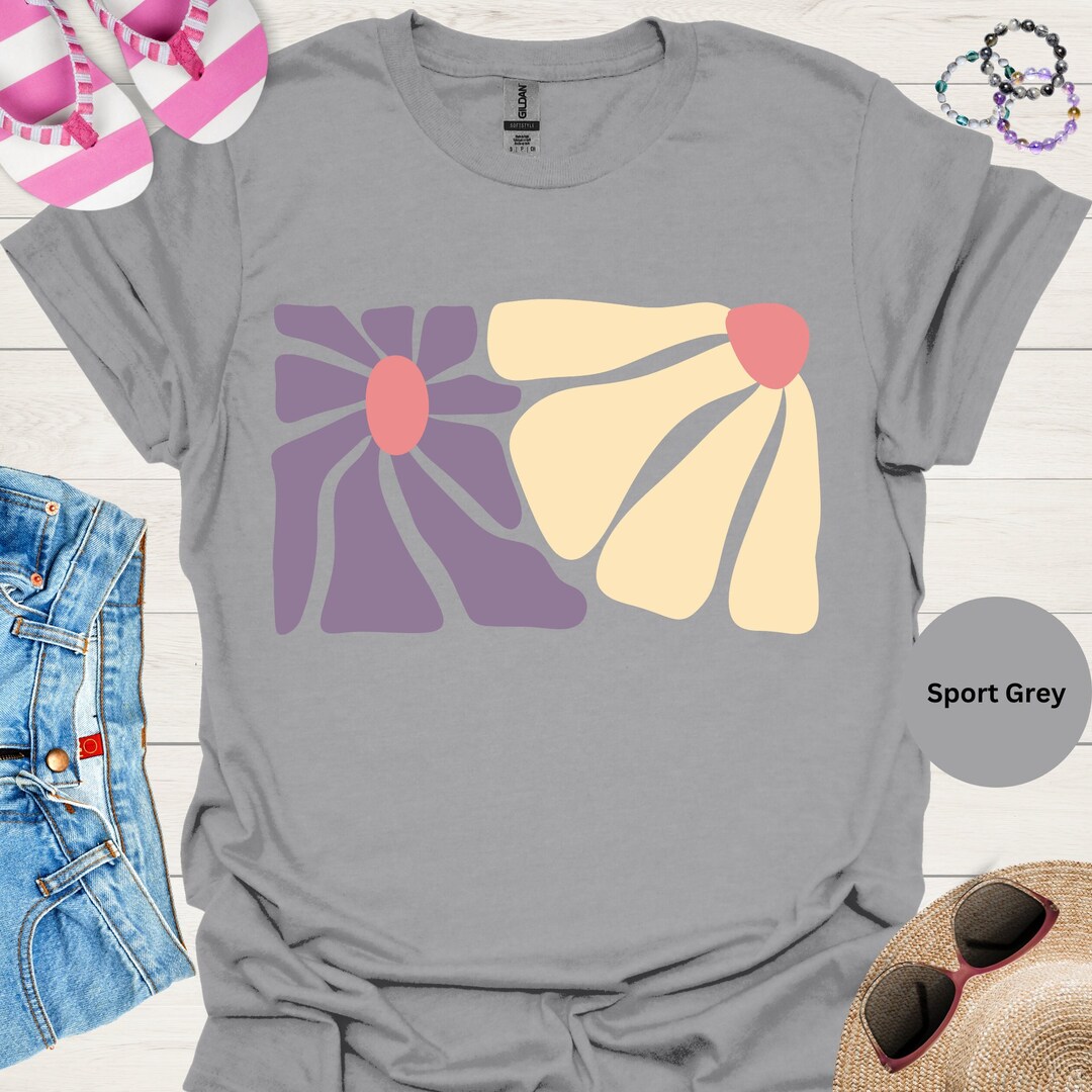 Flower Shirt Flower Tee Shirt Bloom Shirt Flower Shirt Wild Flowers Top ...