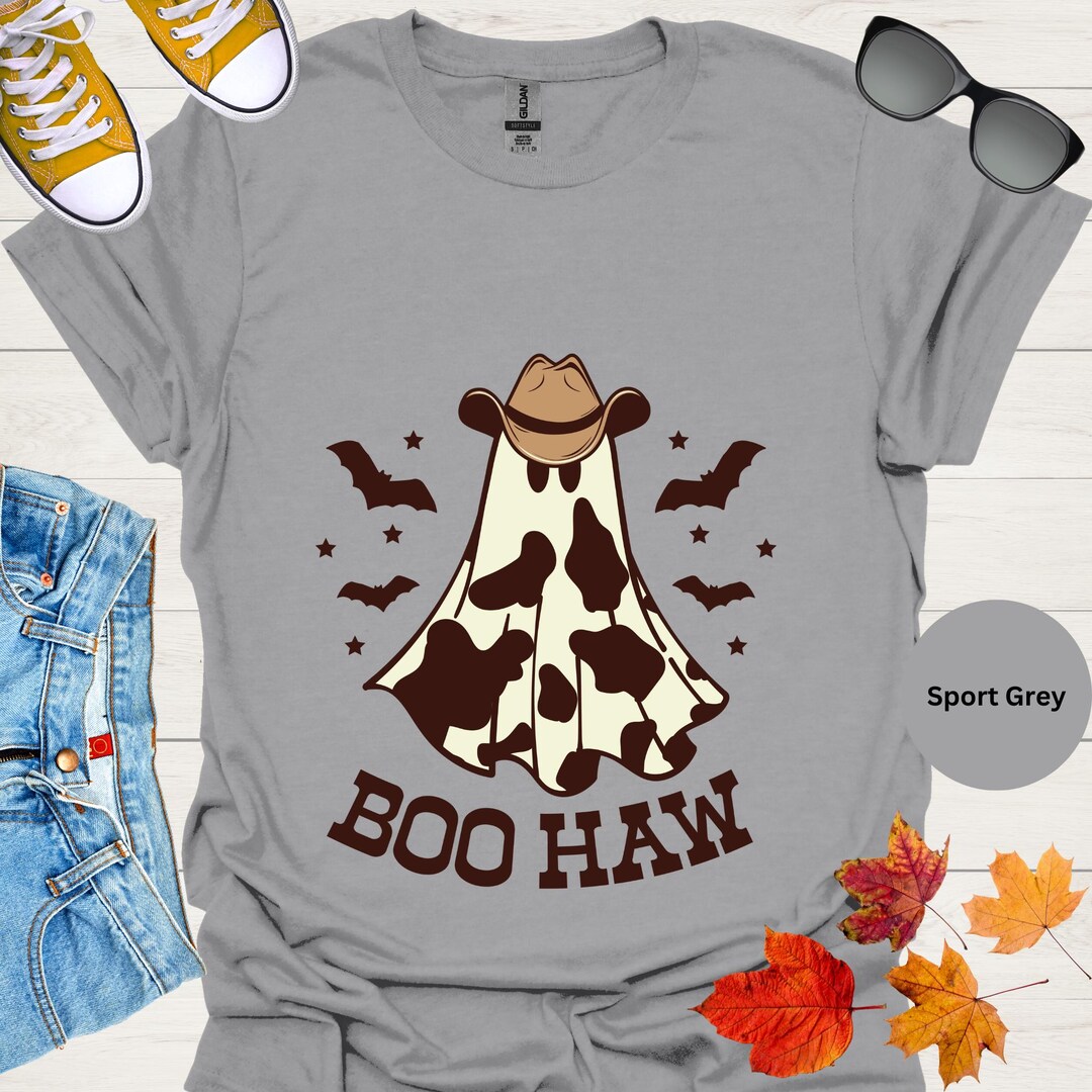 Boo Haw Shirt Boo Shirts Halloween Shirts Ghost Boo Shirt Halloween ...