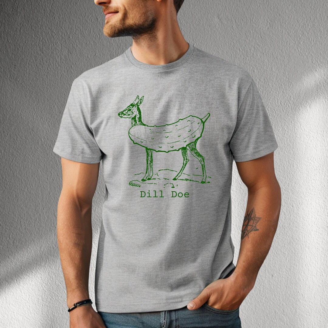 Dill Doe Design on a Natural T-shirt Array of Color Options for the ...