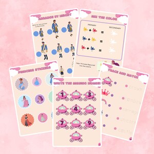 Princess Theme Busy Book for Kids Printable PDF - Etsy