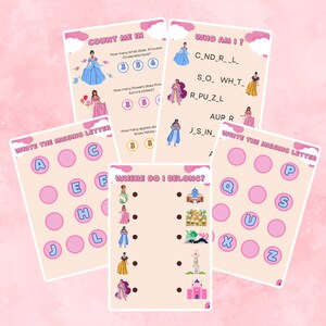 Princess Theme Busy Book for Kids Printable PDF - Etsy