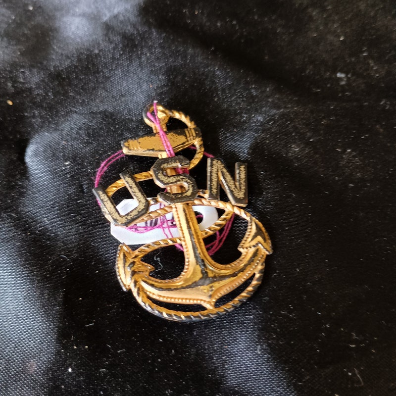 Navy Pin - Etsy