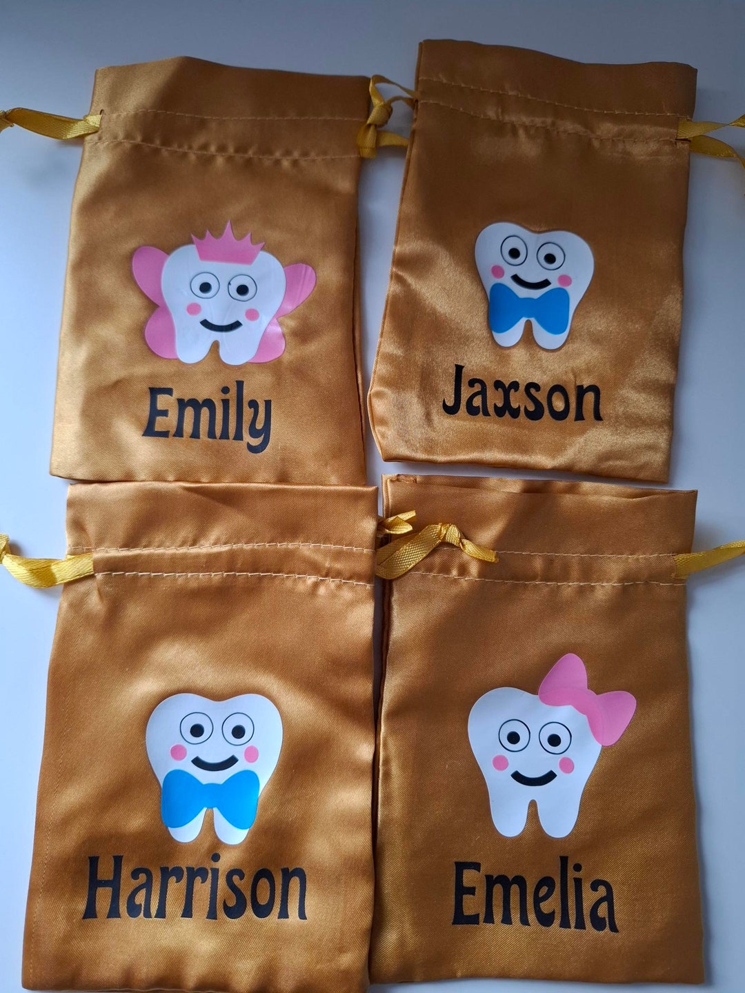Personalised Tooth Fairy Bags, Tooth Fairy Pouch, Lost Tooth Bag, First ...