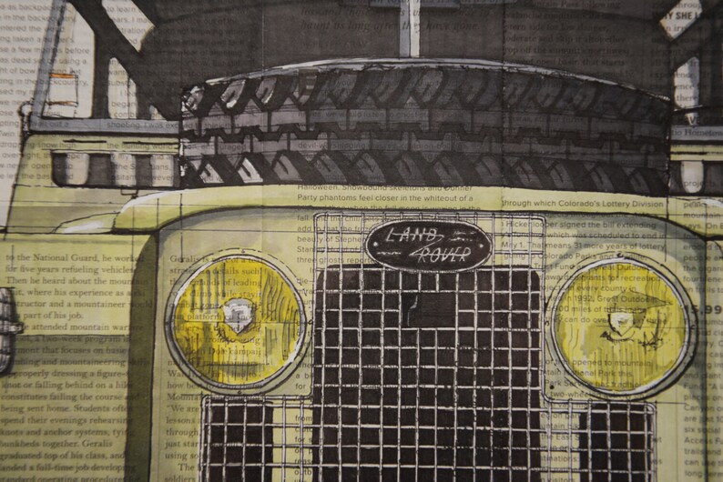 Land Rover Series IIA Print - Etsy